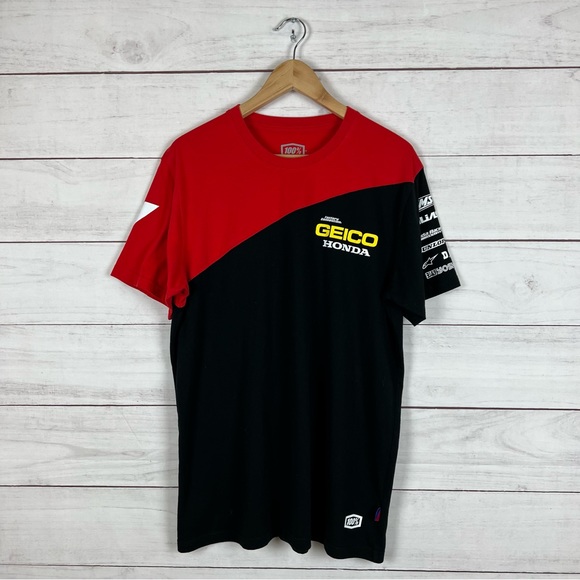 Honda | Shirts | Honda Geico Motocross Tshirt Large | Poshmark